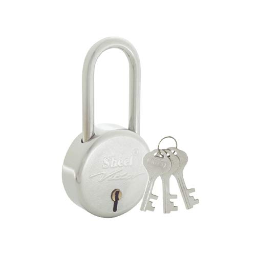 Sheel Victor Padlock Long Shackle with 3 Keys 50mm : Amazon.in: Home ...