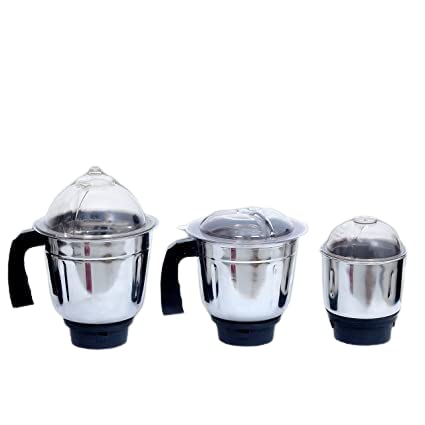 REGOLITH ENTERPRISES Stainless Steel 3 Pc Mixer Jar Set Ciaz Heavy ...