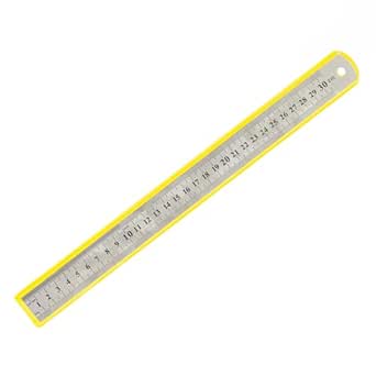 U.S. Solid Stainless Steel Metal Ruler, 12 inches, High Hardness, High ...