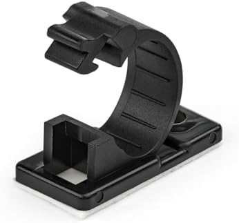 Amazon.com: StarTech.com 100 Adhesive Cable Management Clips Black ...