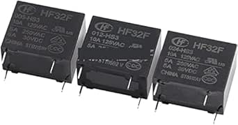 Amazon.co.jp: リレー50pcsパワーリレー HF32F JZC-32F-005 009 012 024-HS3 5A 250VAC 4PIN(5v) : 産業・研究開発用品