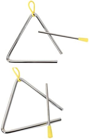 Amazon.com: 5" Musical Steel Triangle with Striker, 6" Hand Percussion ...