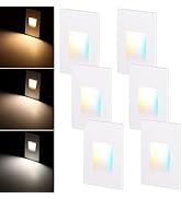 LEONLITE 5CCT 120V LED Step Lights, 3.5W 150LM 5%-100% Dimmable Indoor ...