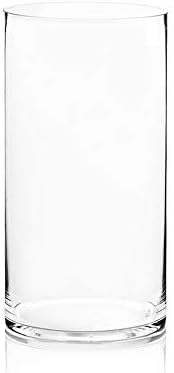 Amazon.com: WGV Cylinder Vase, Width 8", Height 16", Clear Wide Large ...