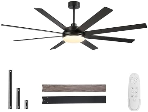 Amazon.com: Fanbulous Ceiling Fans with Lights, 72 inch Large Ceiling ...