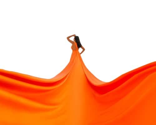 Amazon.com: Orange long flying dresses | flying dress for photoshoot ...