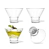 Amazon.com | TOSSWARE RESERVE 8oz Stemless Martini Glass, SET OF 4 ...