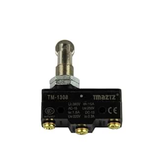 2 Pcs TM-1308 Waterproof Micro Switch Small-Scale Single-Pole Travel Limit Switches High ...