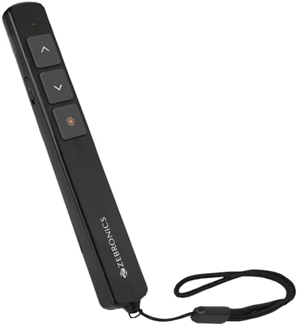 ZEBRONICS PP100 2.4GHz Wireless Laser Pointer & Slide Changer