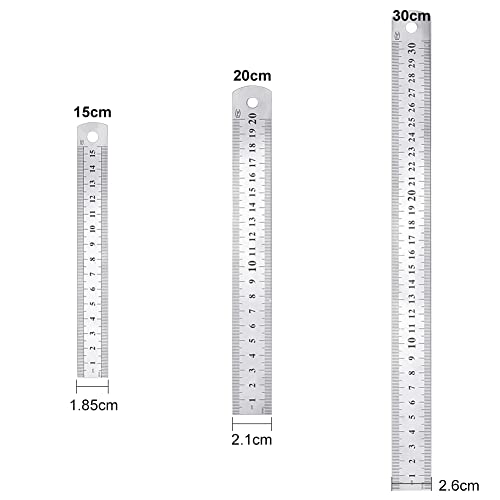 Flexible stainless steel ruler, metal ruler, metal ruler, metric and ...