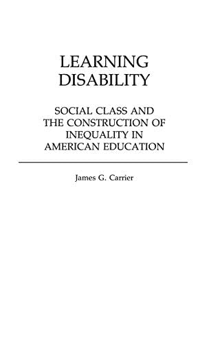 Amazon.com: Learning Disability: Social Class and the Construction of ...