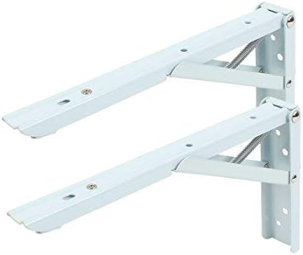 Amazon.com: 2 Pcs 90 Degree Spring Loaded Folding Support Shelf Bracket ...