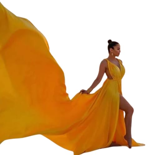 Amazon.com: Long Flying Dress | Flying Dress for Photoshoot| Long Train ...