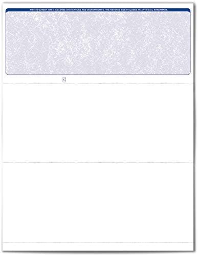 Amazon.com : CheckOMatic Computer Check Paper - 100 Pack - Top Blank ...
