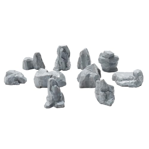 Warmtree 10Pcs Diorama Rocks Fake Rock Miniature Stone Rock - Want It All