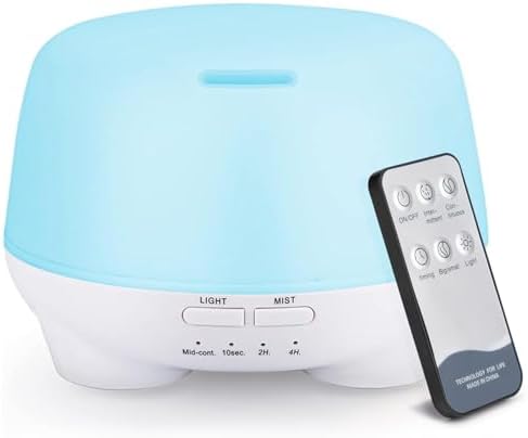 Sensky 500ml Aroma Diffuser, Essential Oil Diffuser, Ultrasonic Cool ...