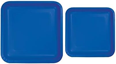 Amazon.com: True Navy Blue Square Dessert Plates - 7" (Pack of 16 ...