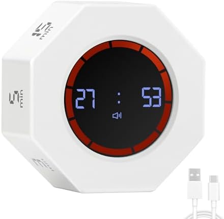 Amazon.com: Kaflin Rechargeable Visual Timer, 8-Angle Auto-Rotating ...