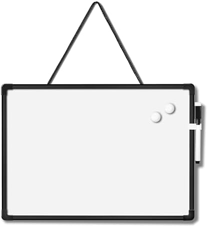 Amazon.com : MaxGear Small White Board Aluminum Frame, 11"x14" Double ...