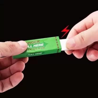 K N Present Shock Chewing gum Design Electric Shock Gag Joke Toy Prank ...