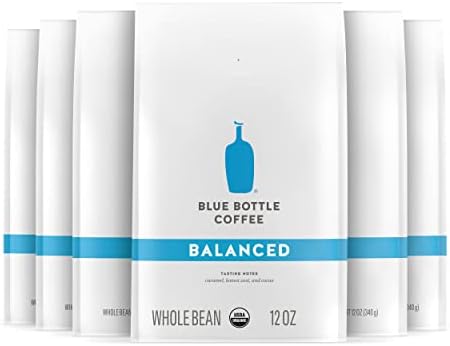 Amazon.com: Blue Bottle Whole Bean Organic Coffee, Balanced, Medium ...