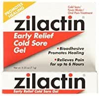Amazon.com: Zilactin Cold Sore Gel, Medicated Gel - 0.25 OzGel (Pack of ...