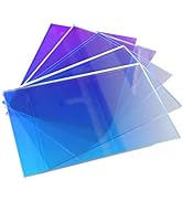 Amazon.com: 5 Pack Acrylic Sheet Blue Translucent Colored Transparent ...