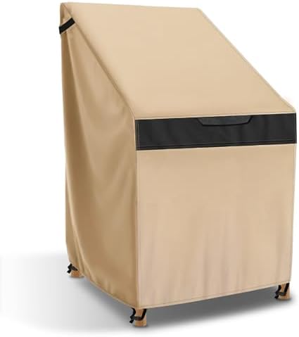 Amazon.com : NEVERLAND Stackable Patio Chair Covers, Stacking Outdoor ...