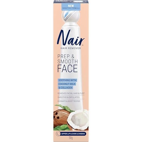 Nair Prep and Smooth Face, Épilateur facial sans contact avec lait de ...