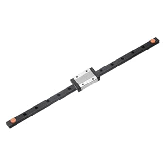 uxcell MGN12 400mm Linear Guide Rail with MGN12H Sliding Carriage Block ...