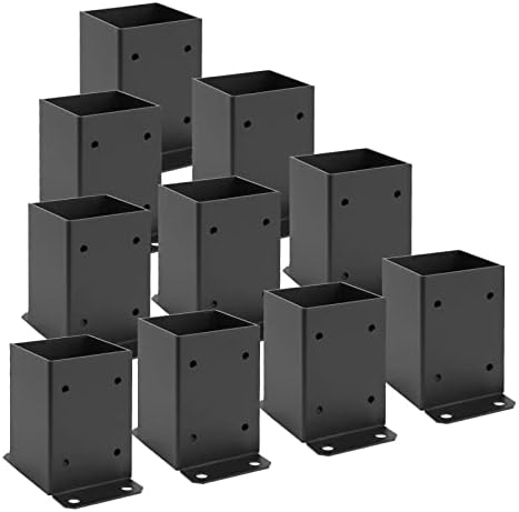 Colinktool Post Base, 4×4 Post Base 10 Pcs, Inner Size 3.5 x 3.5 inch ...