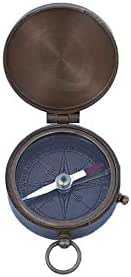 Antique Brass Lewis And Clark Pocket Compass 3"- Nautical Compass ...