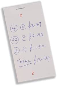 PAD Kitchen Pad with Counterfoil Numbered 1-100 65mmx125mm Ref PAD12 ...