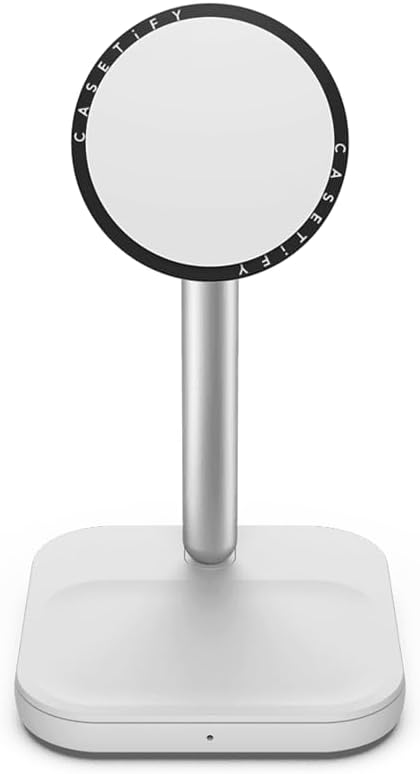 Amazon.com: CASETiFY PowerThru 2-in-1 Charging Stand - White : Cell ...