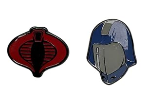 G.I. Joe Cobra Symbol Classic Cobra Commander Enamel Pin 2 Pack Set ...