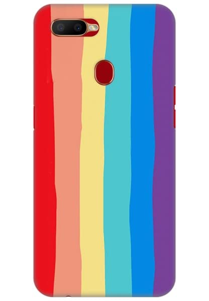 AMEZ Polycarbonate Modern Rainbow Printed Back Cover Phone Case for ...