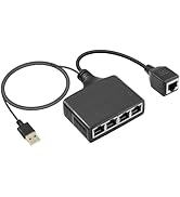SinLoon Gigabit-Ethernet-Switch, RJ45-Splitter 1 Auf 2, 1000/100 Mbit/s ...