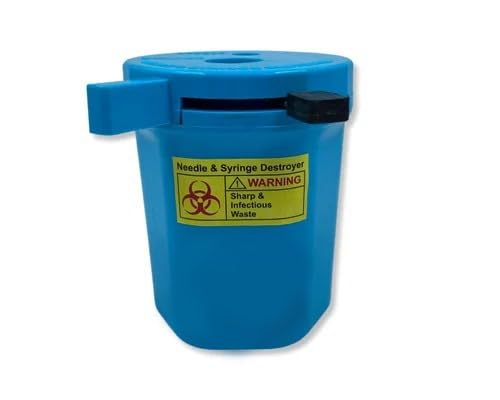 LISAMED Manual Needle Cutter and Syringe Destroyer - 500ml Capacity ...