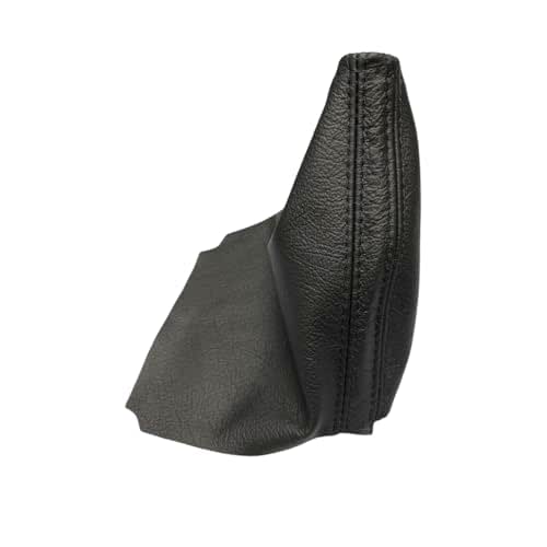 Amazon.com: Genuine Leather Emergency Brake Boot Cover In Black Stitch ...