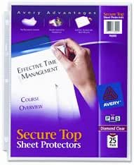 Amazon.com: Avery Secure Top Sheet Protectors : Office Products