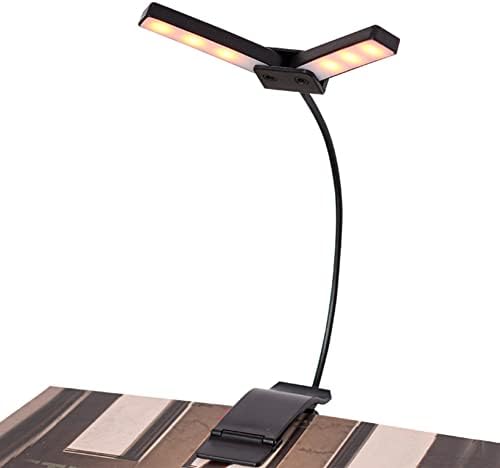 Amazon.com: Dual Heads Rechargeable Portable Music Stand Light, Clip On ...