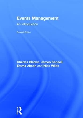 Amazon.com: Events Management: An Introduction: 9781138907041: Bladen ...