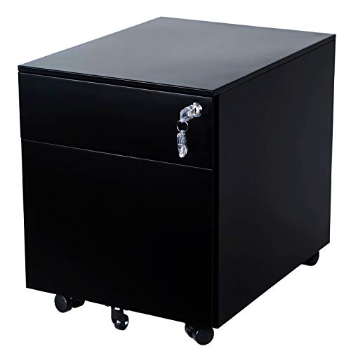 Snapklik.com : AIMEZO 2-Drawer Mobile Rolling File Cabinet Under File ...