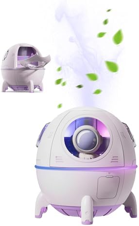 Amazon.com: Mini Spaceship Shaped Humidifier with Night Light, USB Cute ...