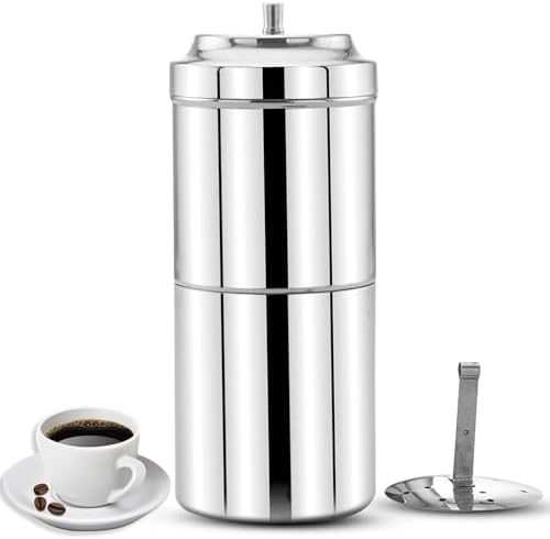 AADHIK Coffee Maker, 200ml, 2 to 4 Cups,Filter Coffee Maker Stainless ...