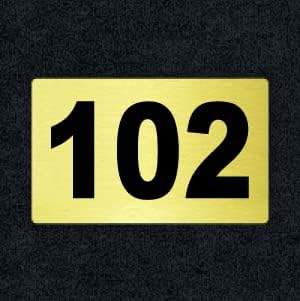 Number Plate 102 Room, Hotel, Hospital, Lodge,Apartment, Flat,Door No ...