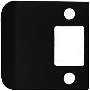 QCAA Solid Brass Extended Lip Strike, 2-1/4''X2-1/4", Matte Black, 1 ...