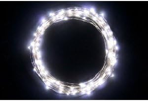 Amazon.com : Micro LED 100 Cold White Color Lights on 30 Ft Long Silver ...