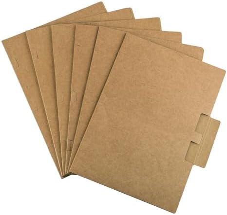 MANIFOLD File Folder with Spine + Binder Clips | Pack of 6 | A4 Size ...