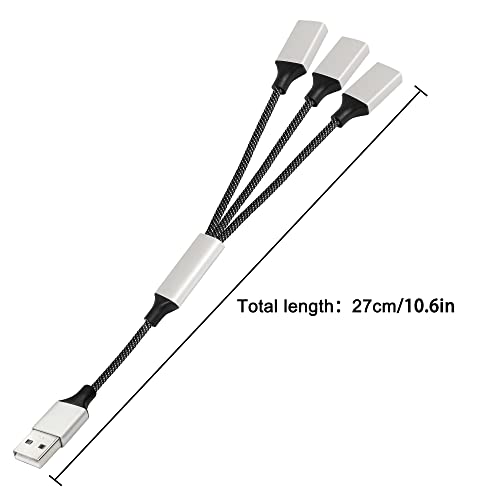 MEIRIYFA USB Splitter Y Cable for Charging OTG, 3 in 1 USB 2.0 A Male ...